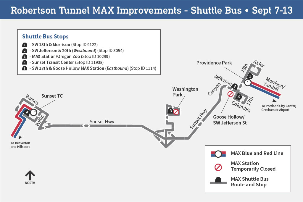 TriMet’s Robertson Tunnel to close for weeklong MAX improvements in ...