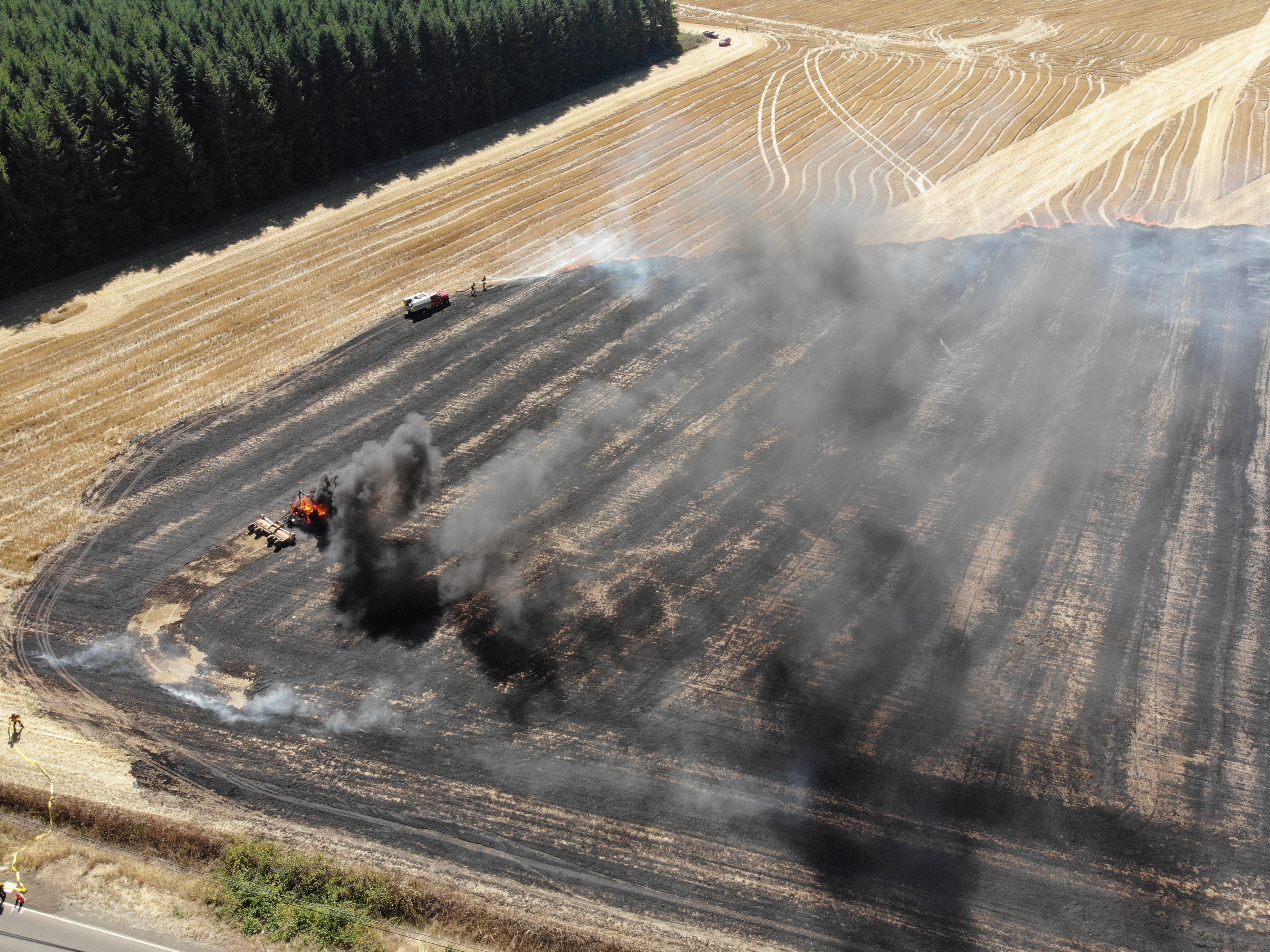Tractor ignites 7-acre field fire near Gales Creek Road | Hillsboro ...